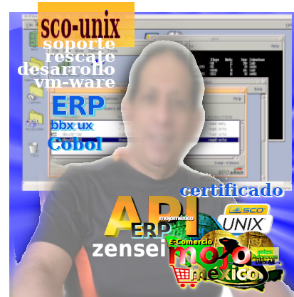 Experiencia Profesional Sergio Romo – Certificado por Unix OpenSource SCO